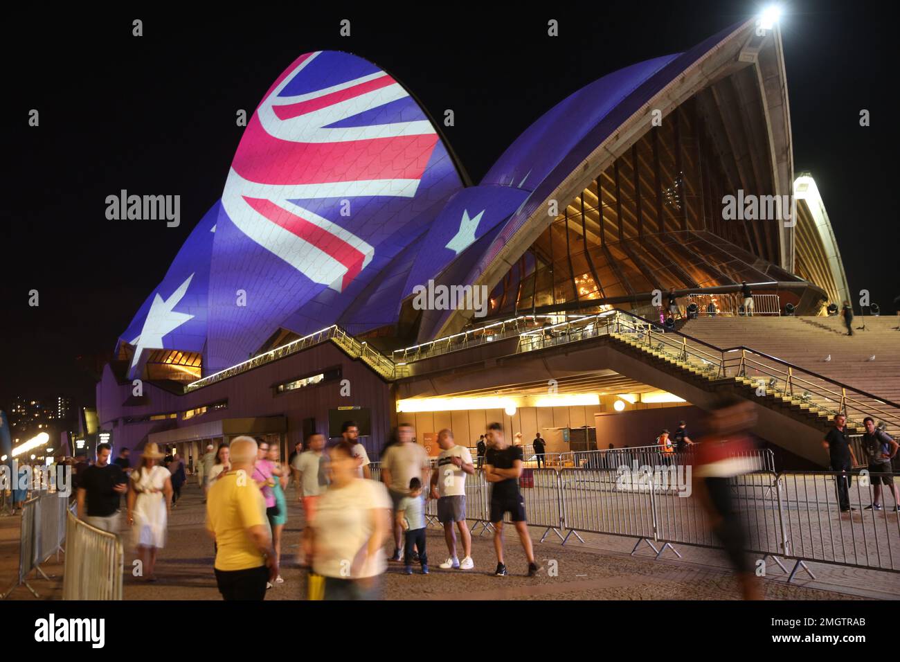 Sydney, Australia. 26th January 2023. The sails of the Sydney Opera ...