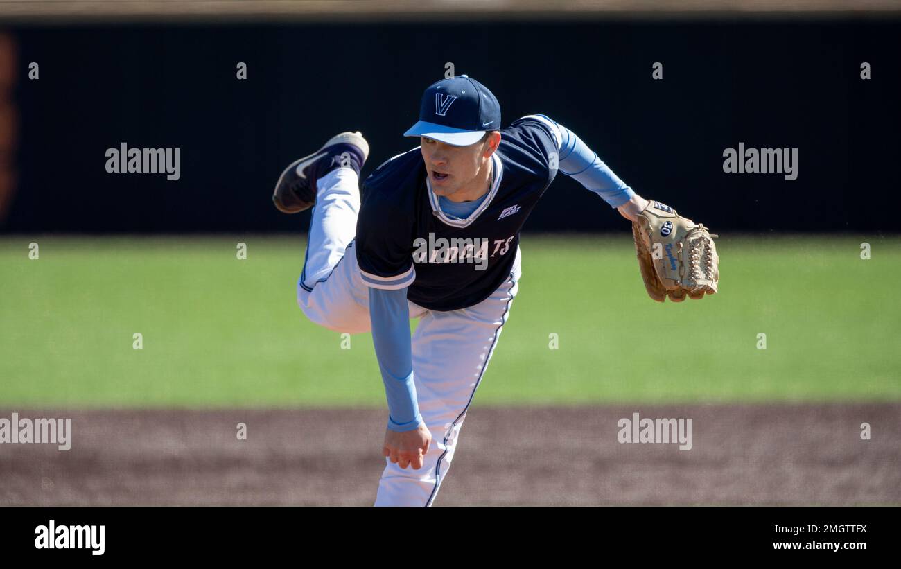 Villanova's Jimmy Kingsbury (30) pitches during an NCAA baseball game ...