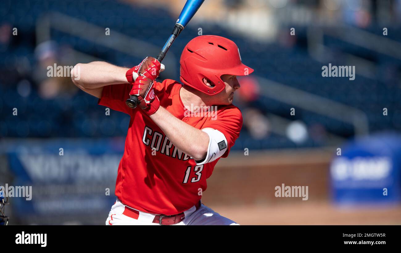 Cornell's Shane Russell (13) bats during an NCAA baseball game on ...