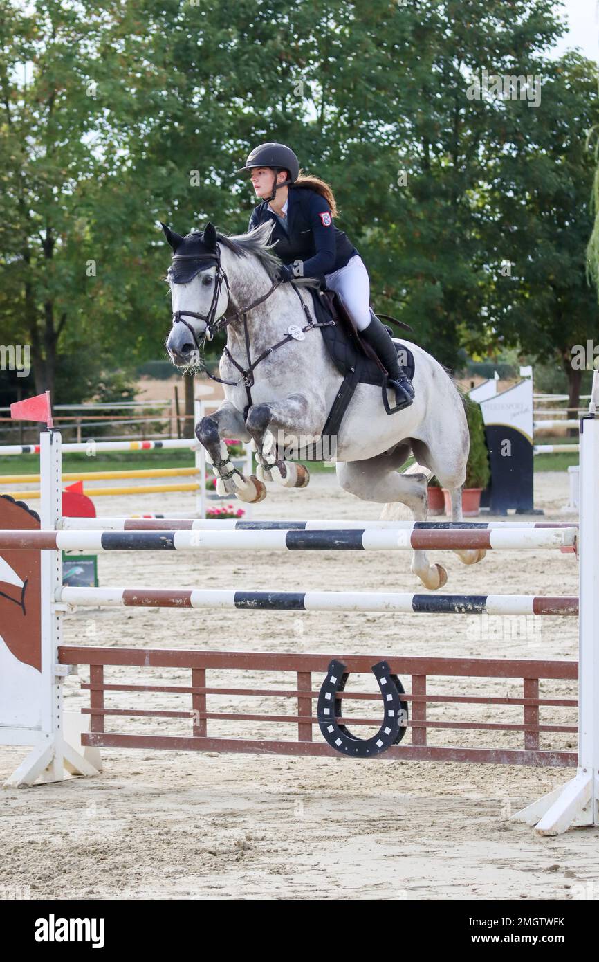 official show jumping tournaments in germany Stock Photo - Alamy