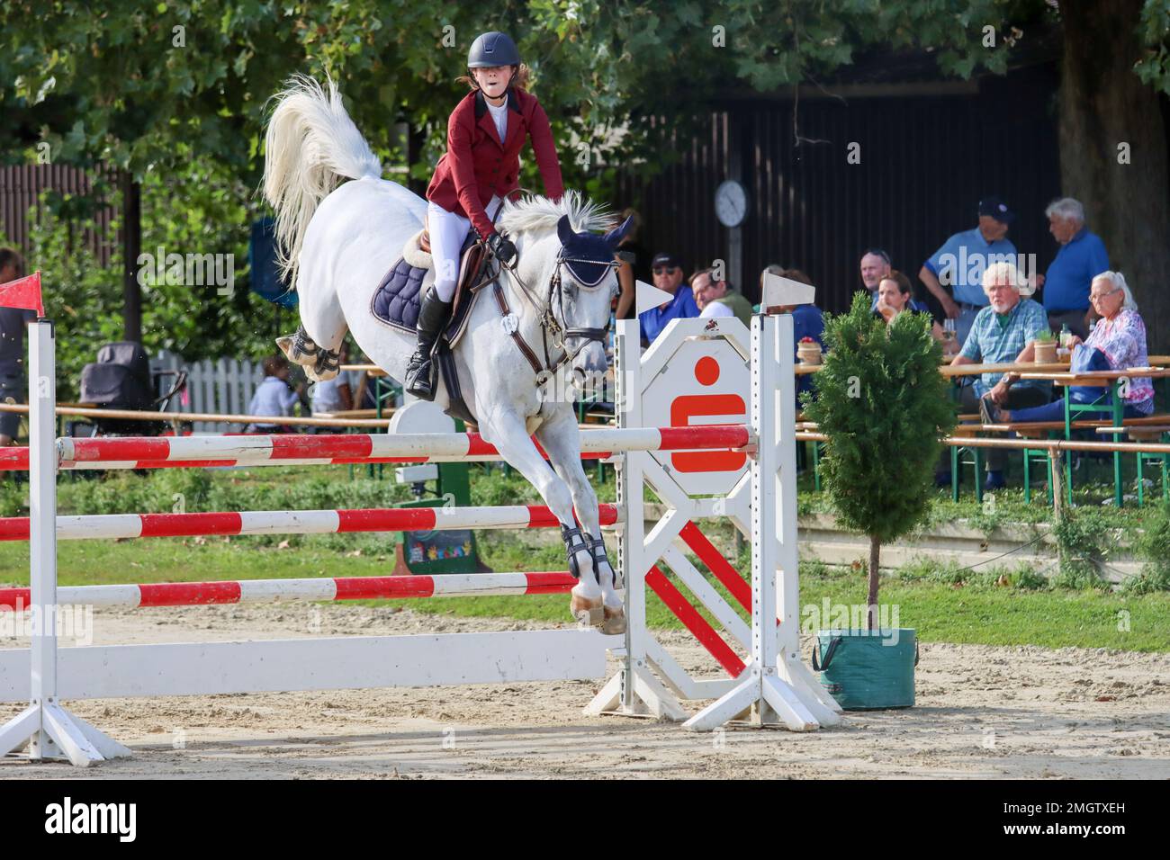 official show jumping tournaments in germany Stock Photo - Alamy