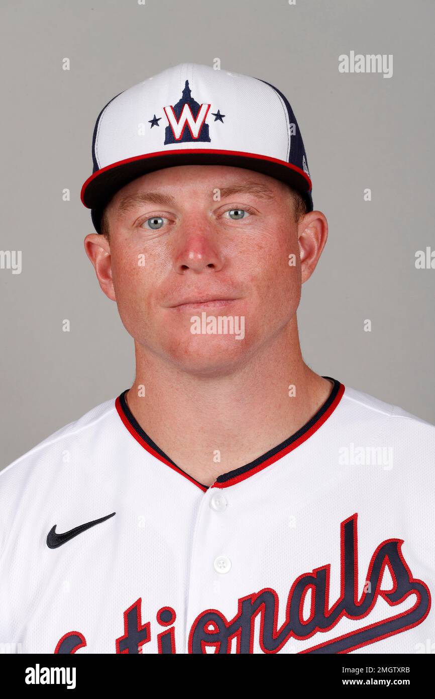 This is a 2020 photo of Jakson Reetz of the Washington Nationals ...