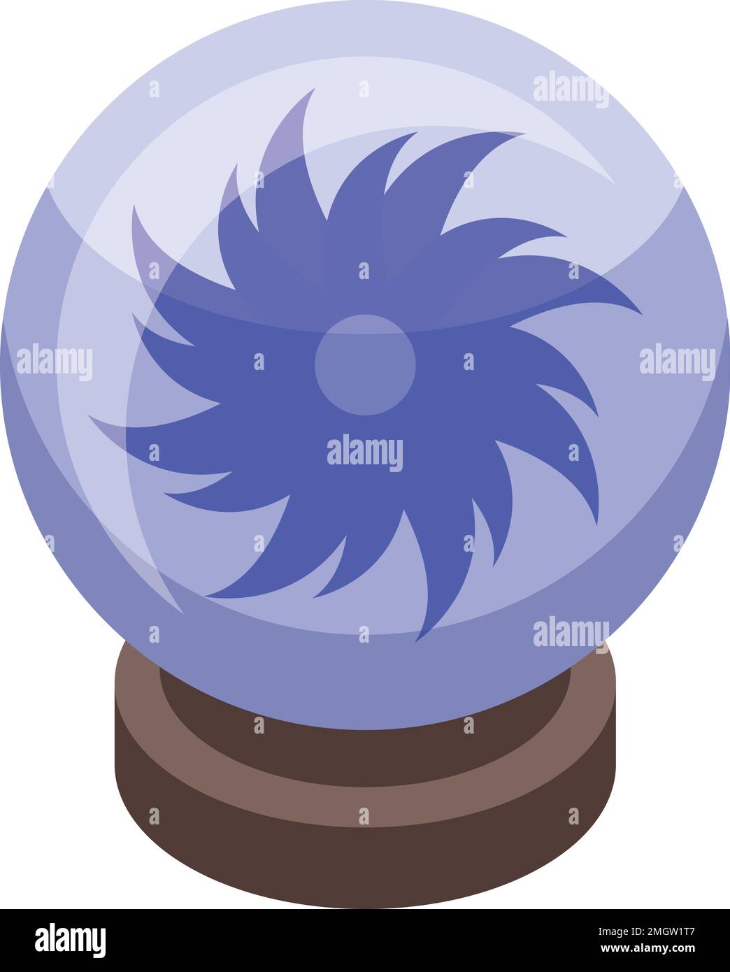 Magic ball icon isometric vector. Nature botany. Floral garden Stock ...