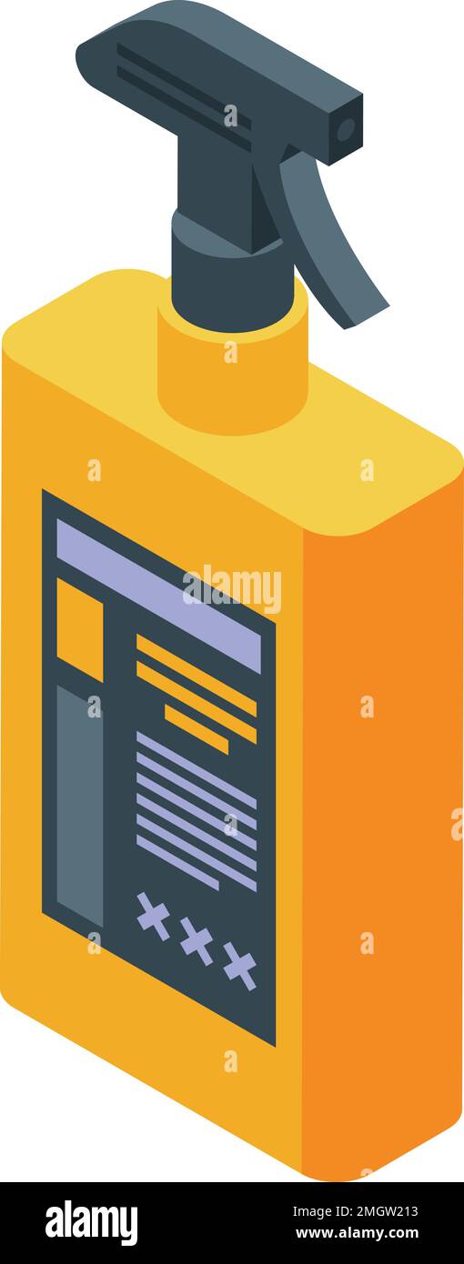 Spray mosquito protective icon isometric vector. Cream bite. Malaria ...