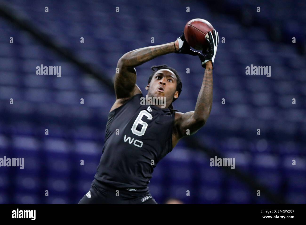 Tennessee wide receiver Marquez Callaway runs a drill at the NFL ...