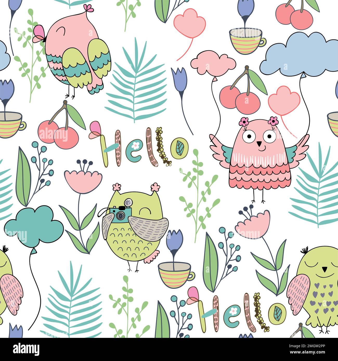 Vector cartoon owls Stock Vector Image & Art - Alamy