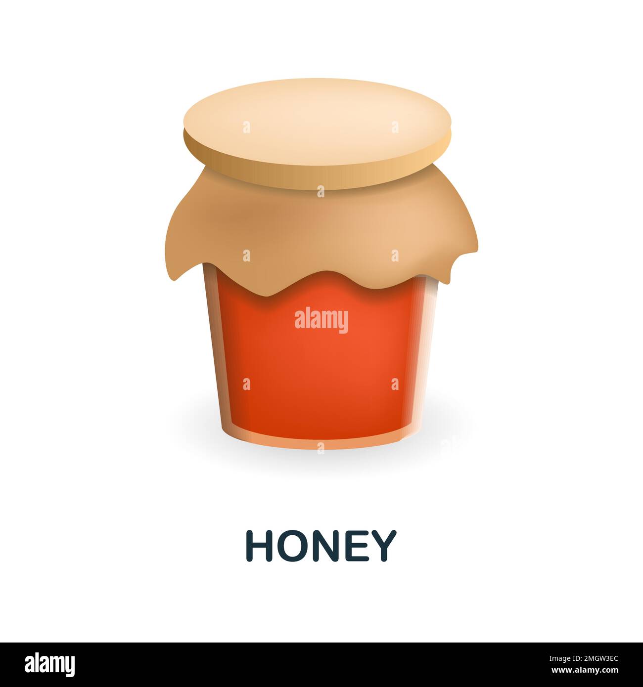 Honey icon. 3d illustration from food market collection. Creative Honey ...