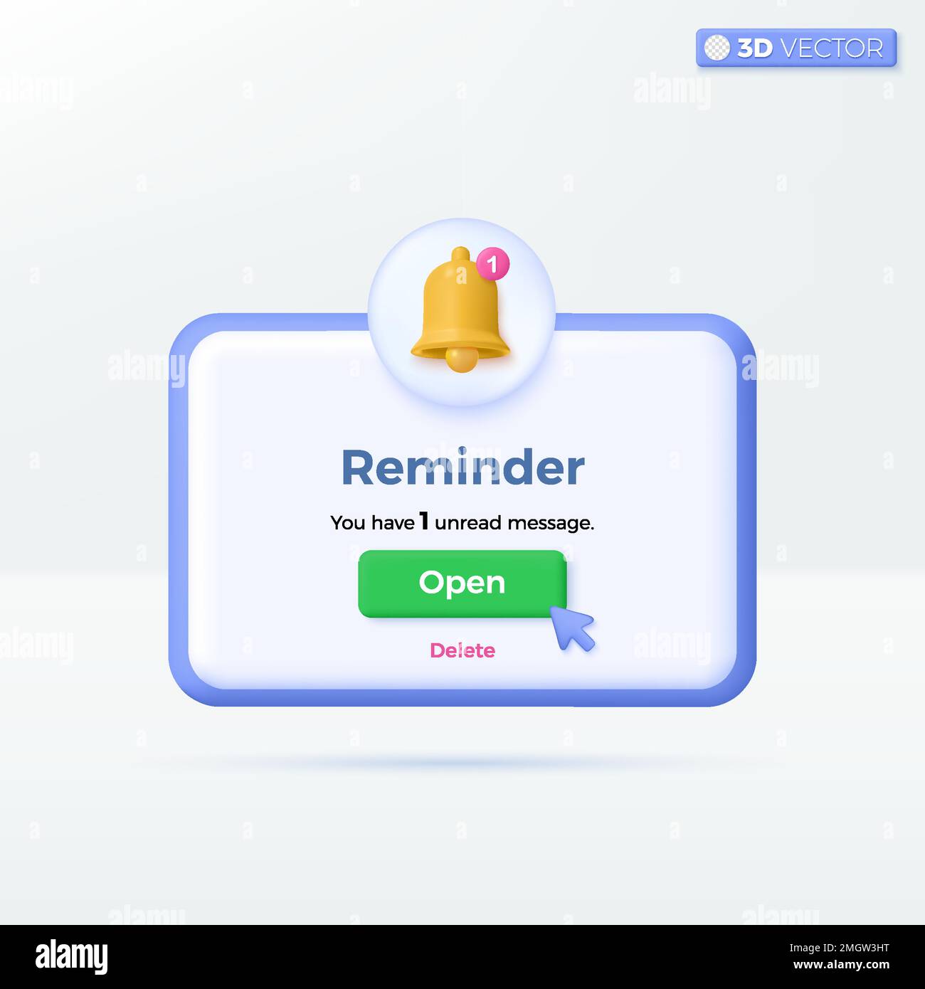 Reminder Notifications page banner icon symbols. advertising, Business planning, events ...