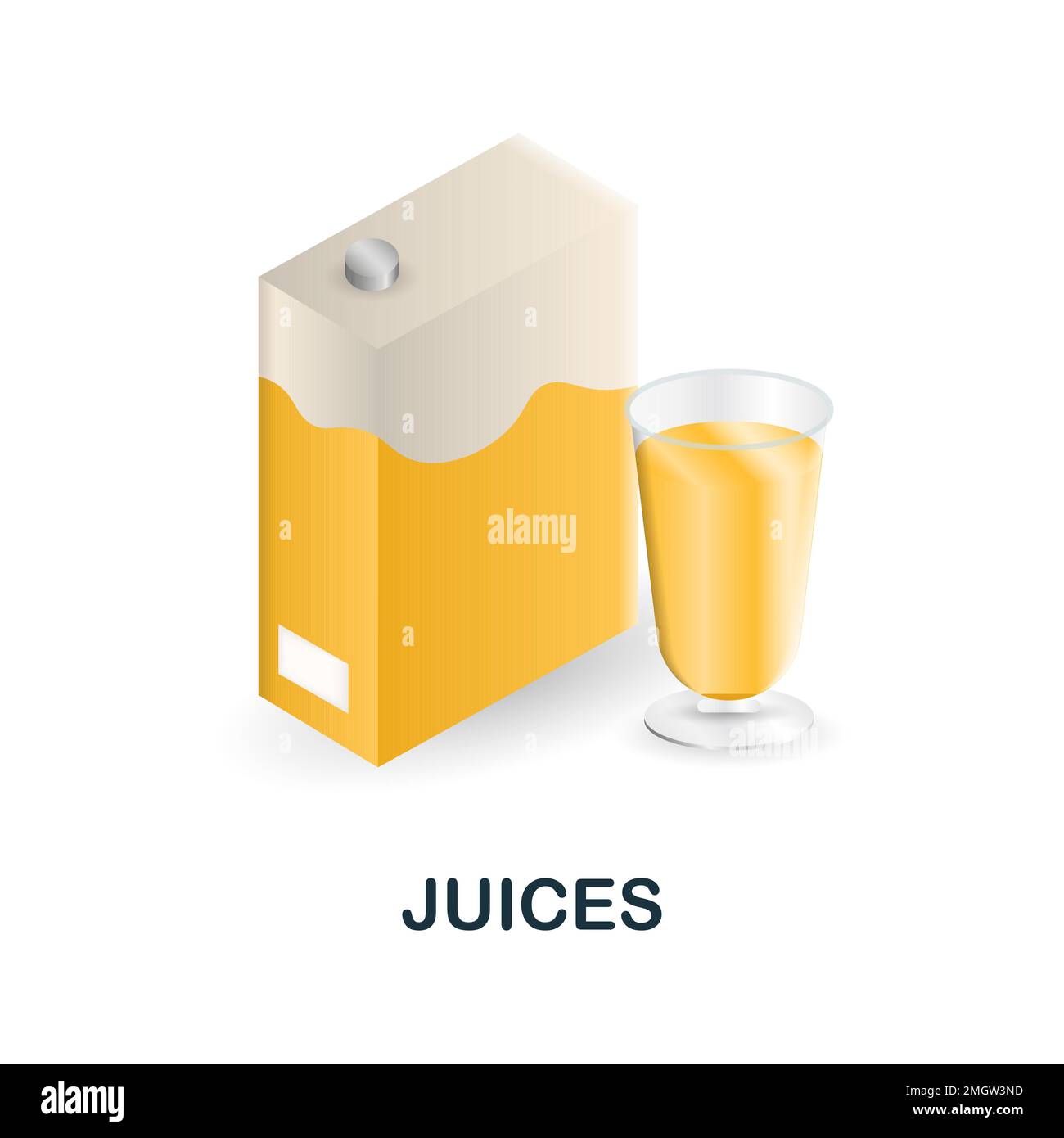 Juices icon. 3d illustration from food market collection. Creative ...