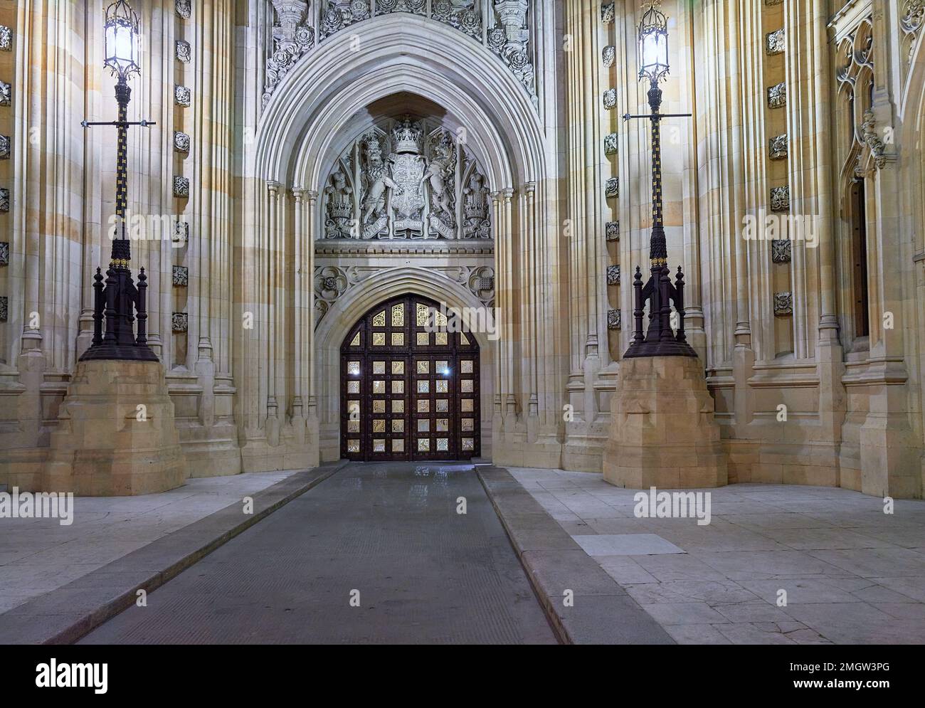 Sovereign's entrance to the House of Lords, Houses of Parliament ...