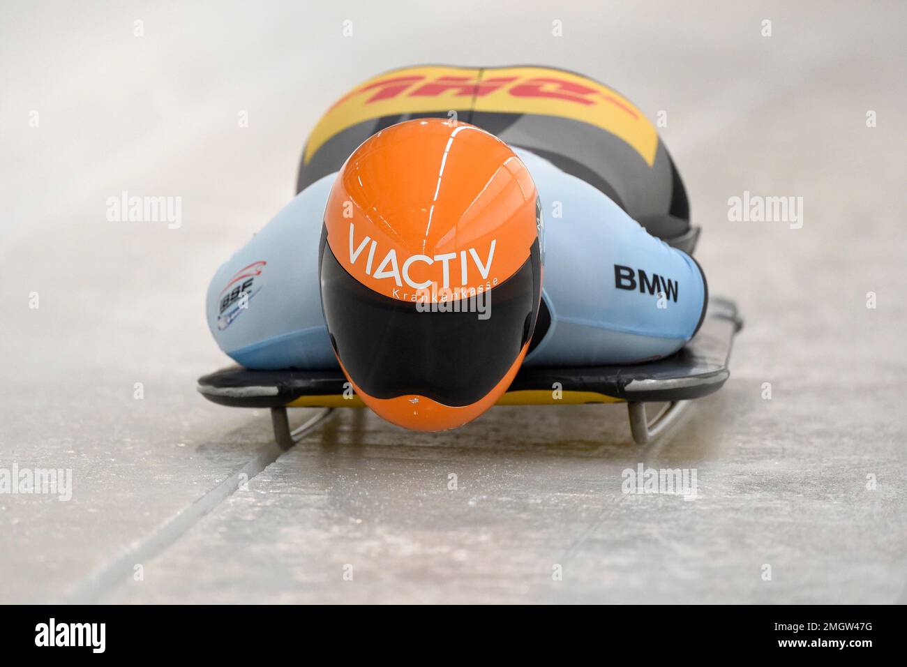Sophia Griebel from Germany competes during the Skeleton competition at ...