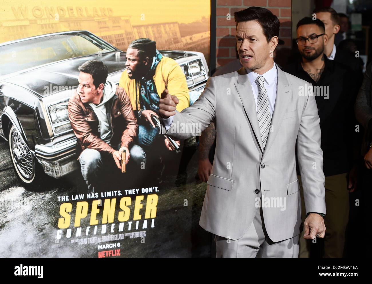 Mark Wahlberg, a cast member in the Netflix film "Spenser Confidential ...