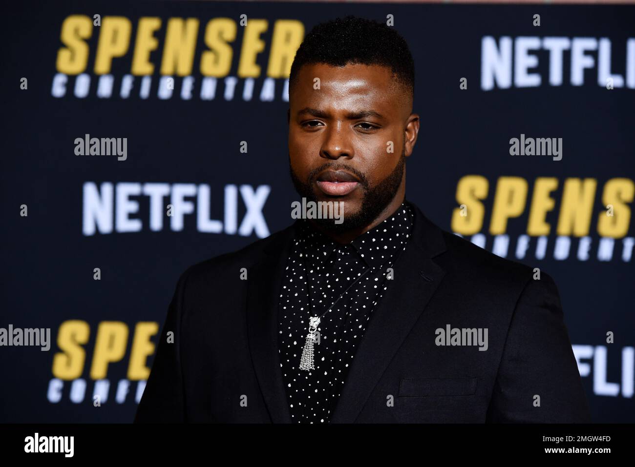 Winston Duke, a cast member in the Netflix film "Spenser Confidential ...