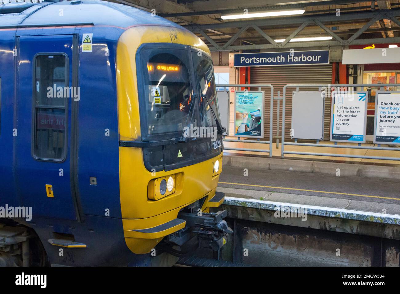 Portsmouth Harbour Station Hampshire South Western Railways Stock Photo ...