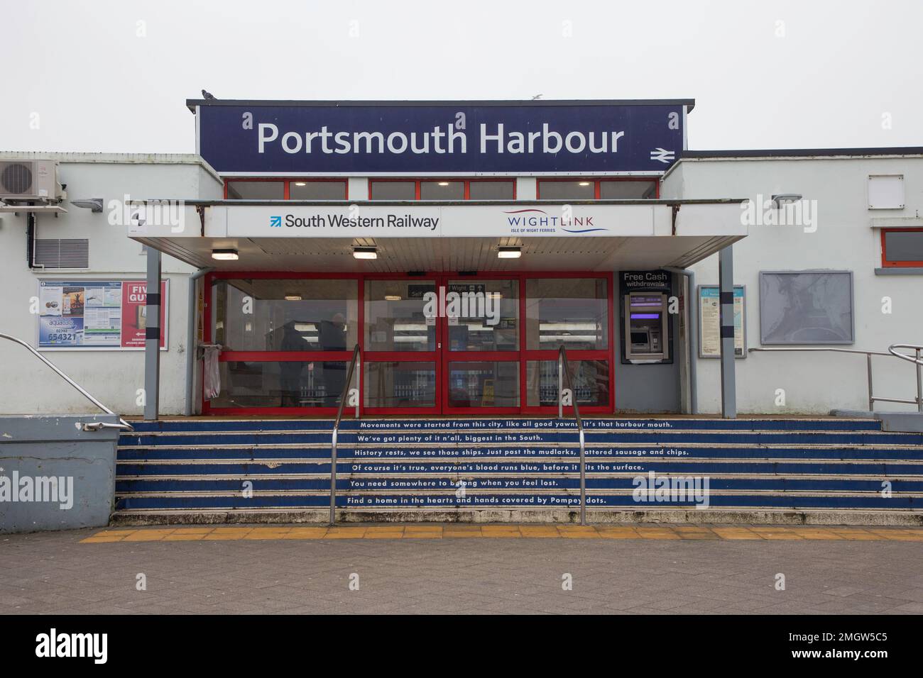 Portsmouth Harbour Station Hampshire South Western Railways Stock Photo ...