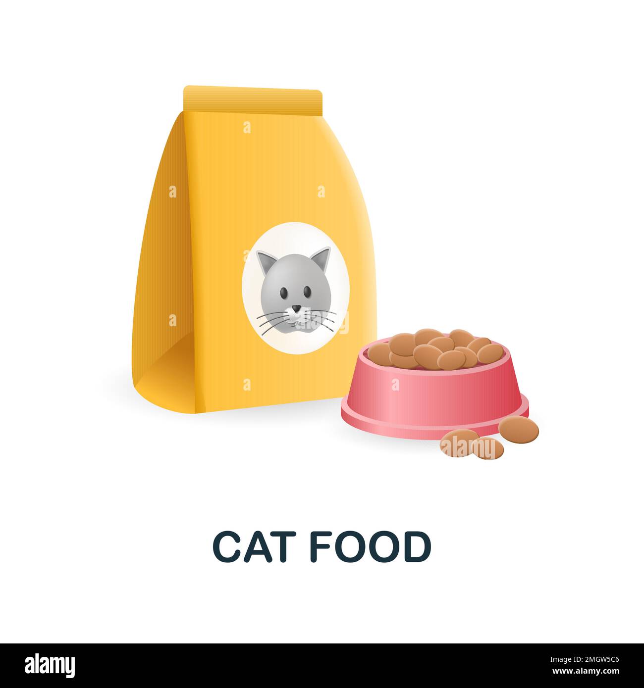 Cat Food icon. 3d illustration from home pets collection. Creative Cat ...