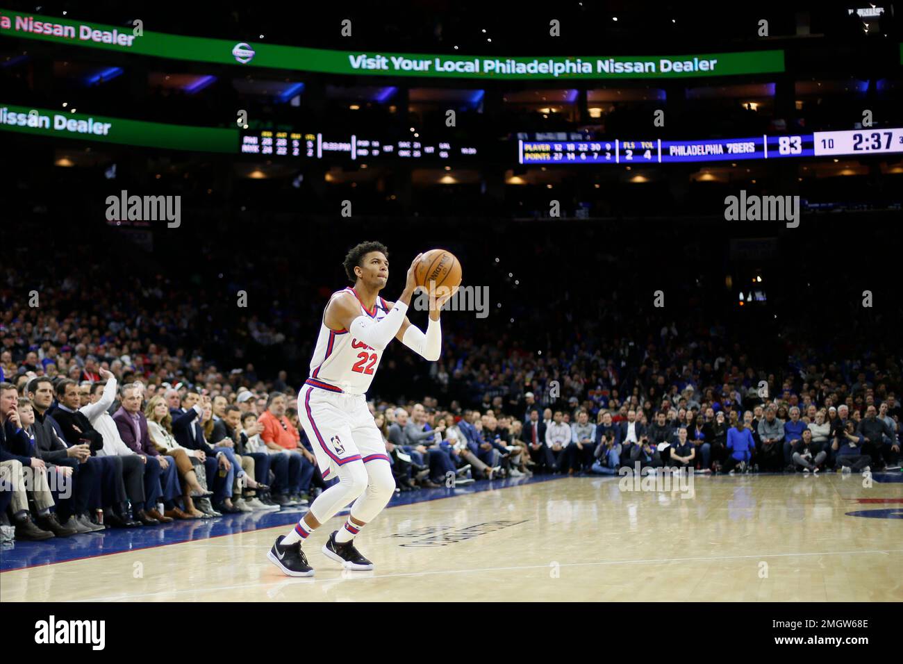Philadelphia 76ers' Matisse Thybulle plays during an NBA basketball ...