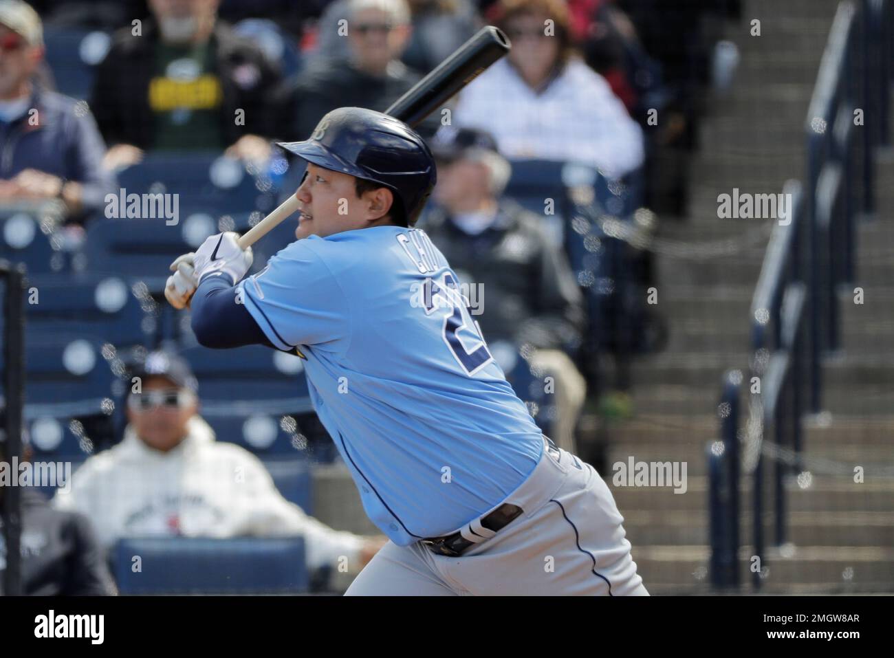 Tampa Bay Rays' Ji-Man Choi, of South Korea, during the sixth inning of ...