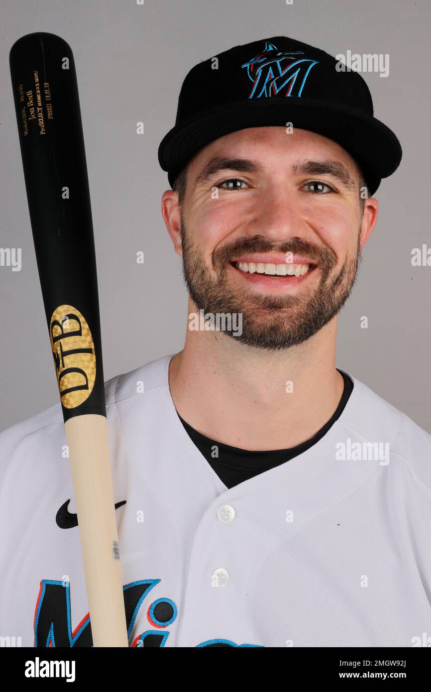 This is a 2020 photo of Jon Berti of the Miami Marlins baseball team ...