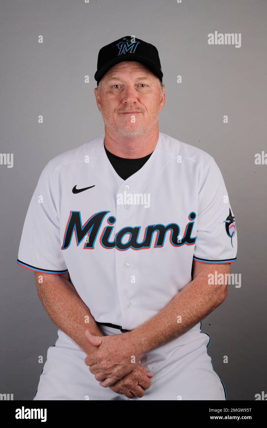 This is a 2020 photo of Mel Stottlemyre Jr. of the Miami Marlins ...