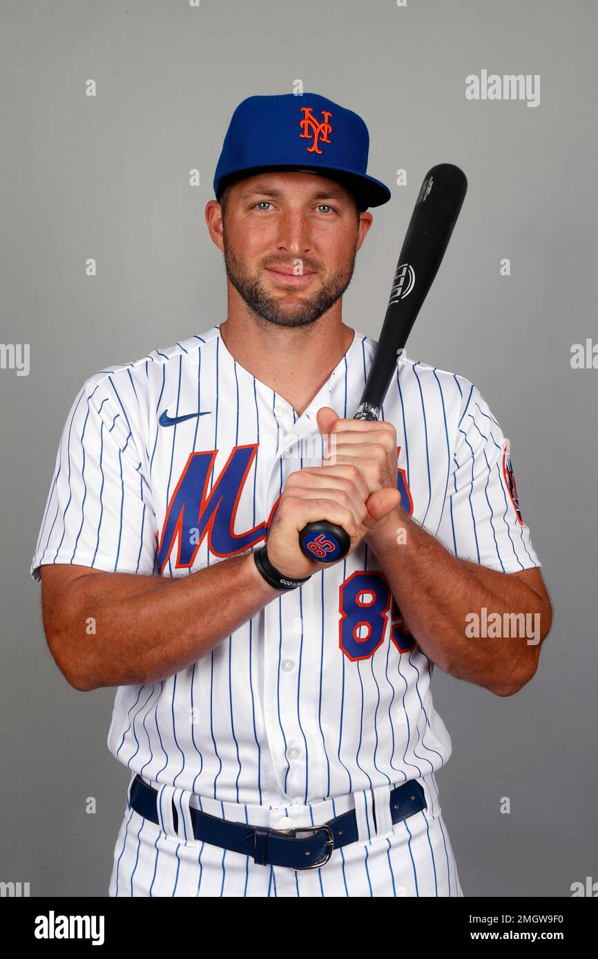 This is a 2020 photo of Tim Tebow of the New York Mets baseball team ...