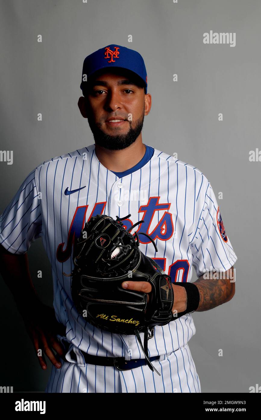 This is a 2020 photo of Ali Sanchez of the New York Mets baseball team ...
