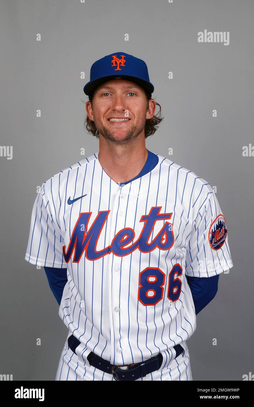 This is a 2020 photo of Jake Hager of the New York Mets baseball team ...