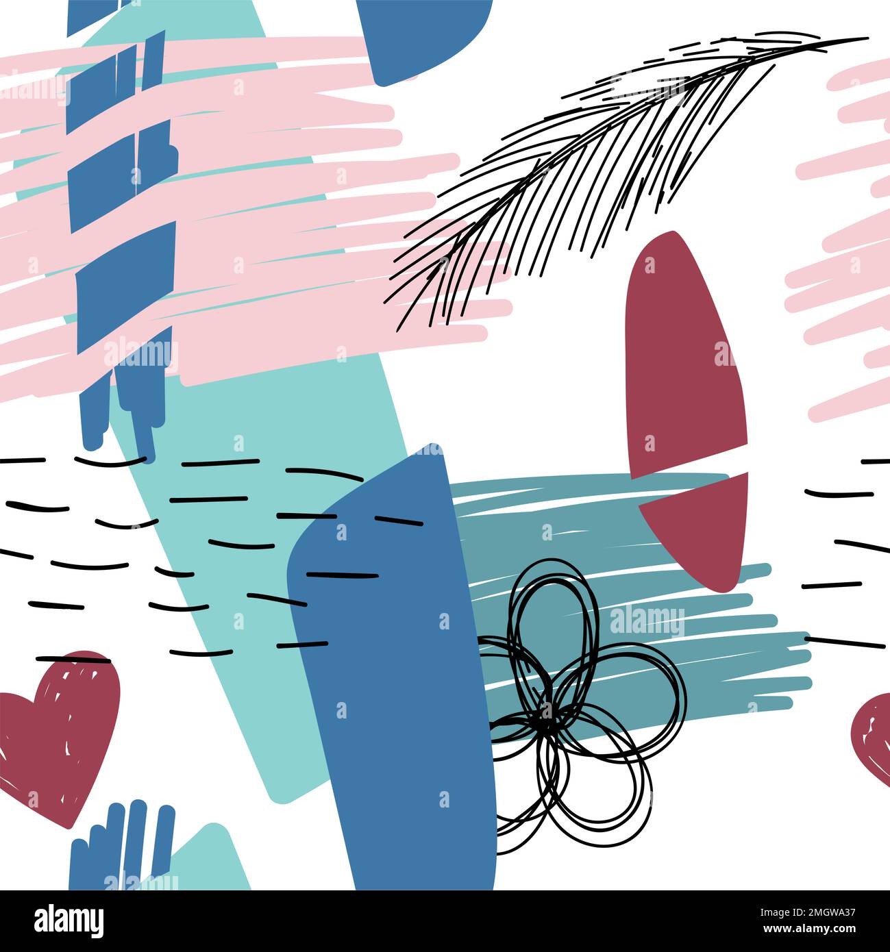 floral abstract pattern Stock Vector Image & Art - Alamy