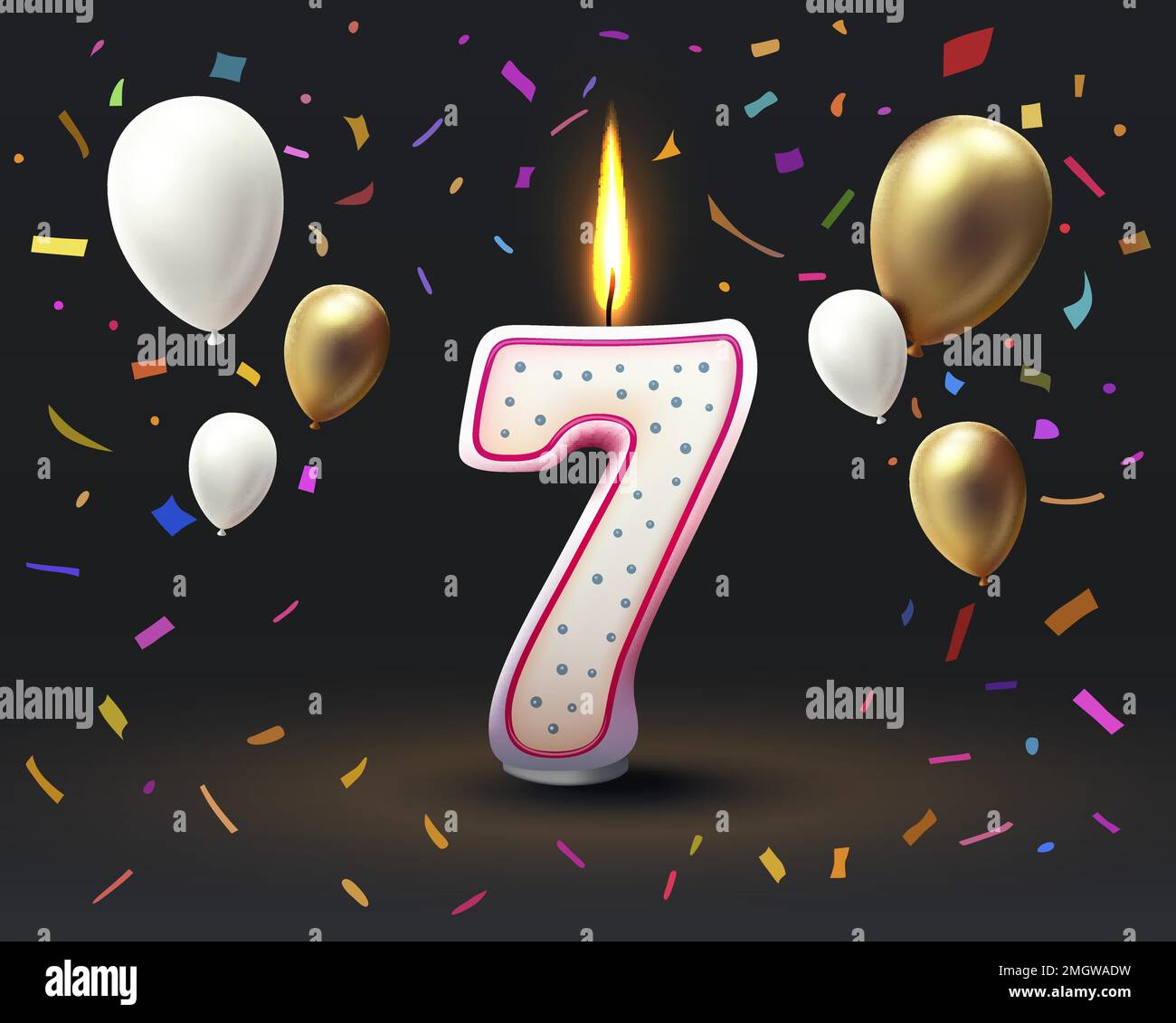 Happy Birthday years anniversary of the person birthday, Candle in the ...