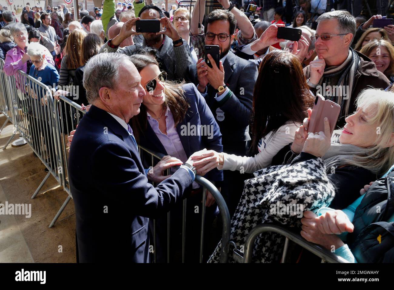 Democratic presidential candidate former New York City Mayor Mike ...