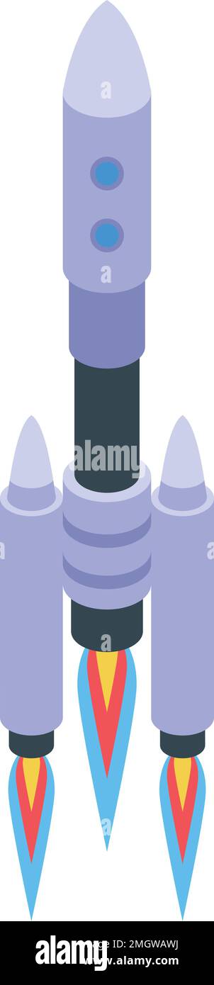 Space rocket icon isometric vector. Future rover. Astronaut planet ...
