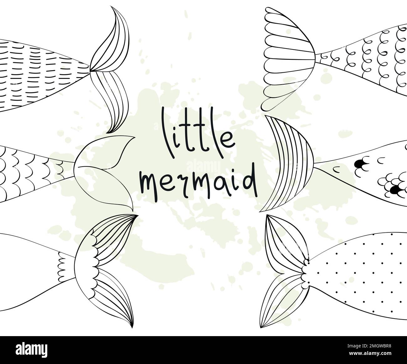 Vector cute mermaids Stock Vector Image & Art - Alamy