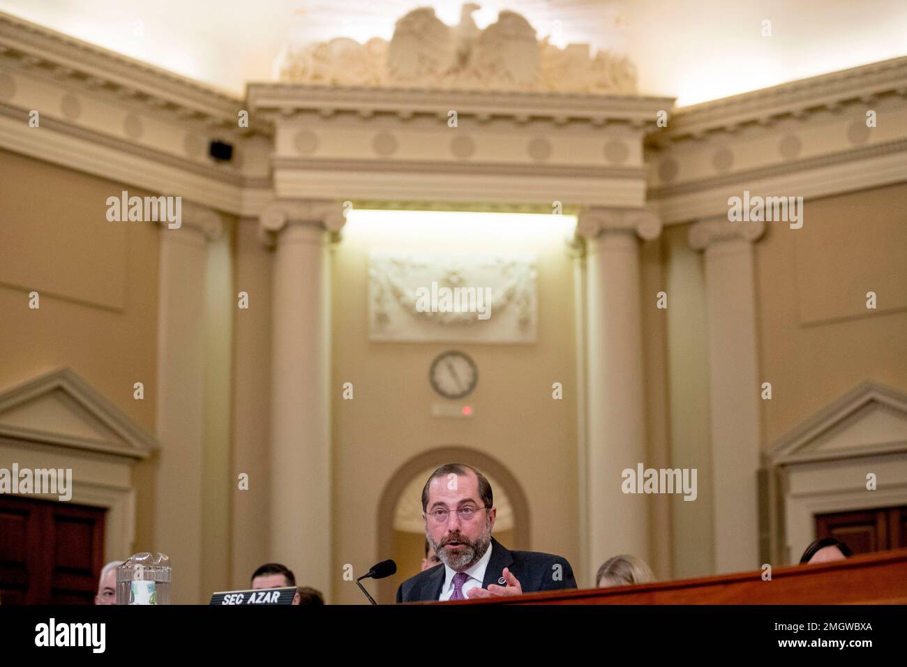 Health and Human Services Secretary Alex Azar speaks testifies during a ...