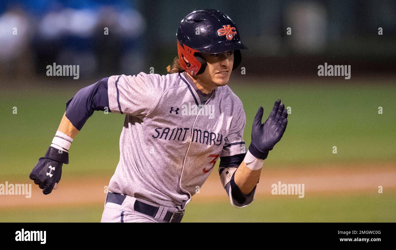 St. Mary's Kyle Velazquez during an NCAA baseball game against UCLA on ...