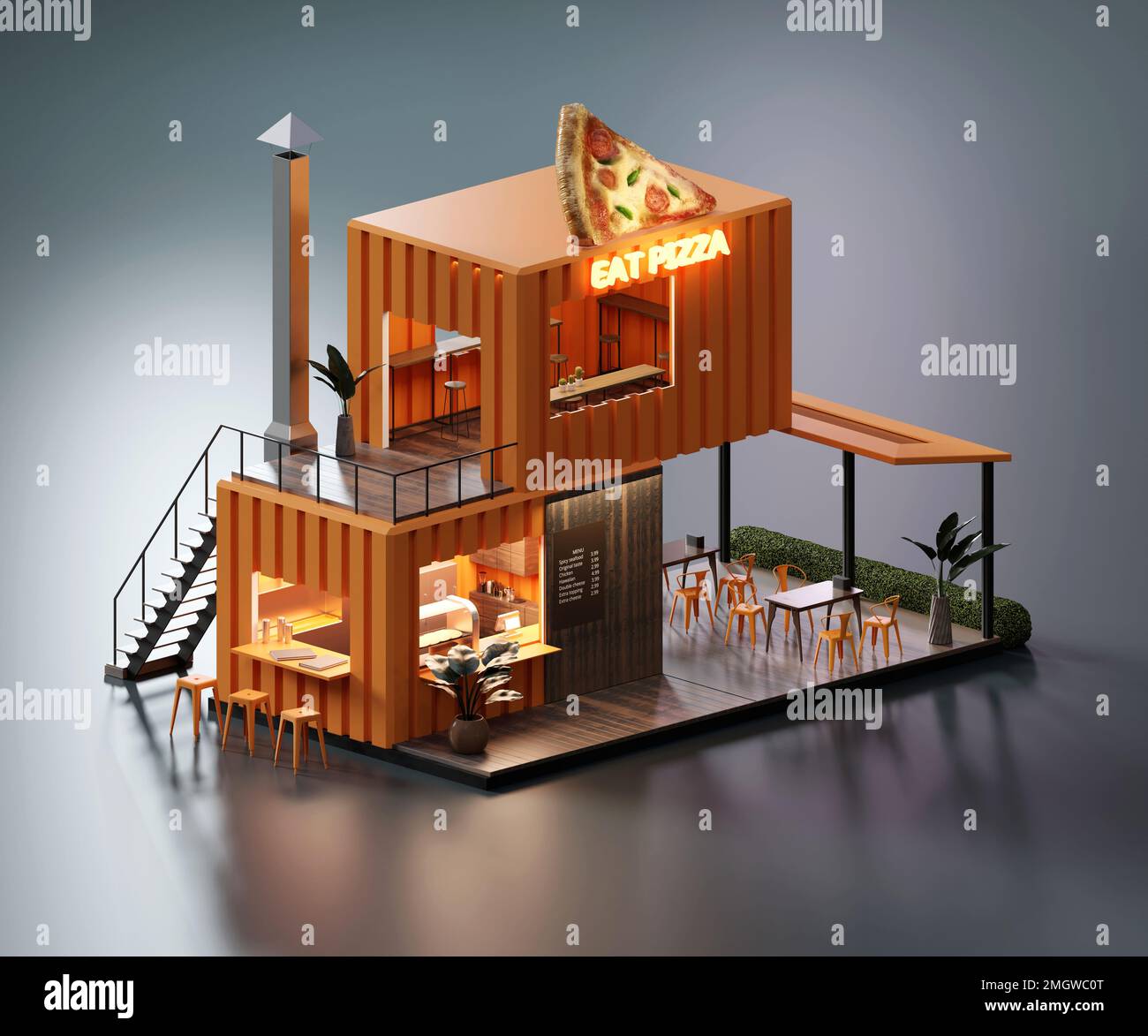 Cargo container cafe shop hi-res stock photography and images - Alamy