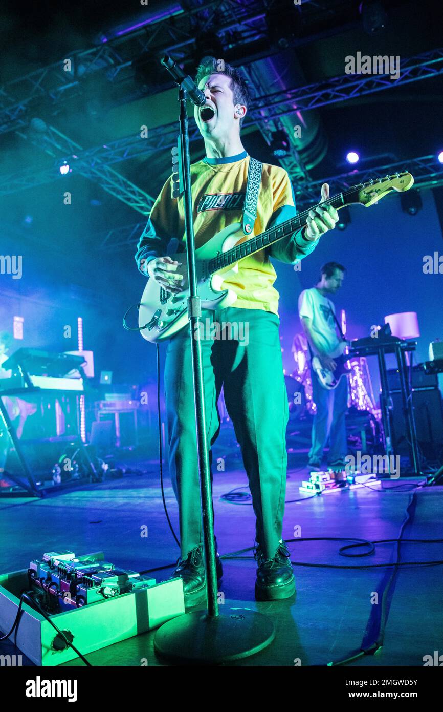 Milan Italy. 25 January 2023. The American band WALLOWS performs live ...