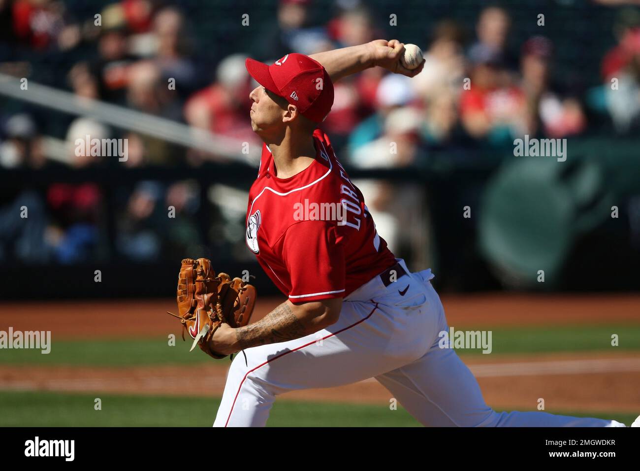 Cincinnati Reds relief pitcher Michael Lorenzen throws a pitch against ...