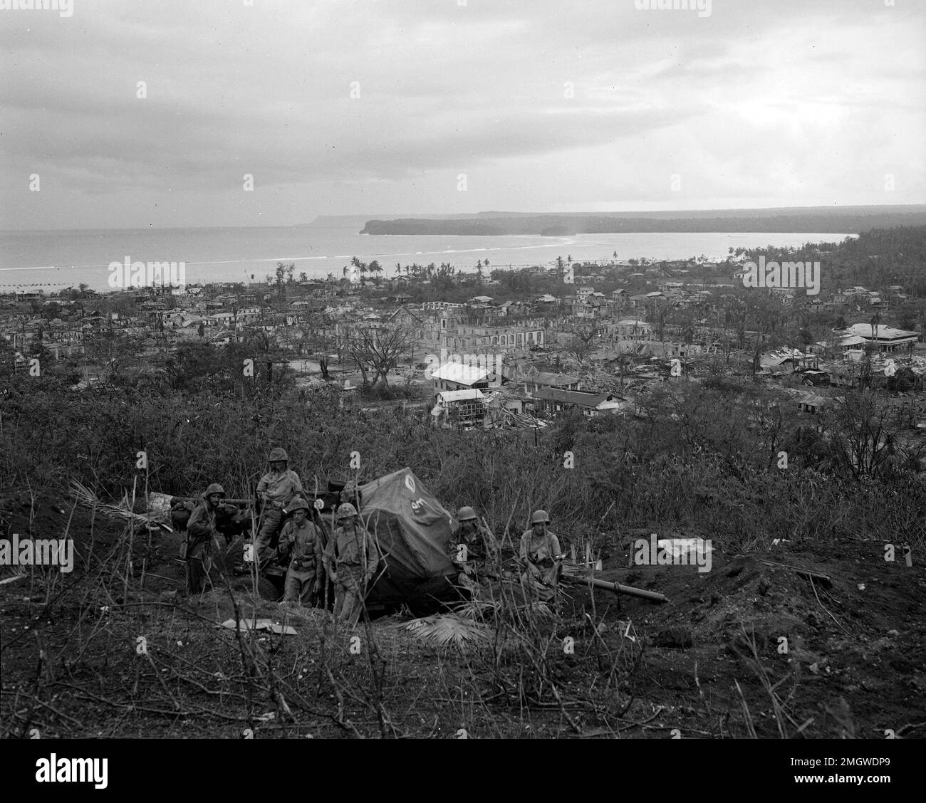 FILE - This August, 1944 file photo shows a group of U.S. soldiers ...