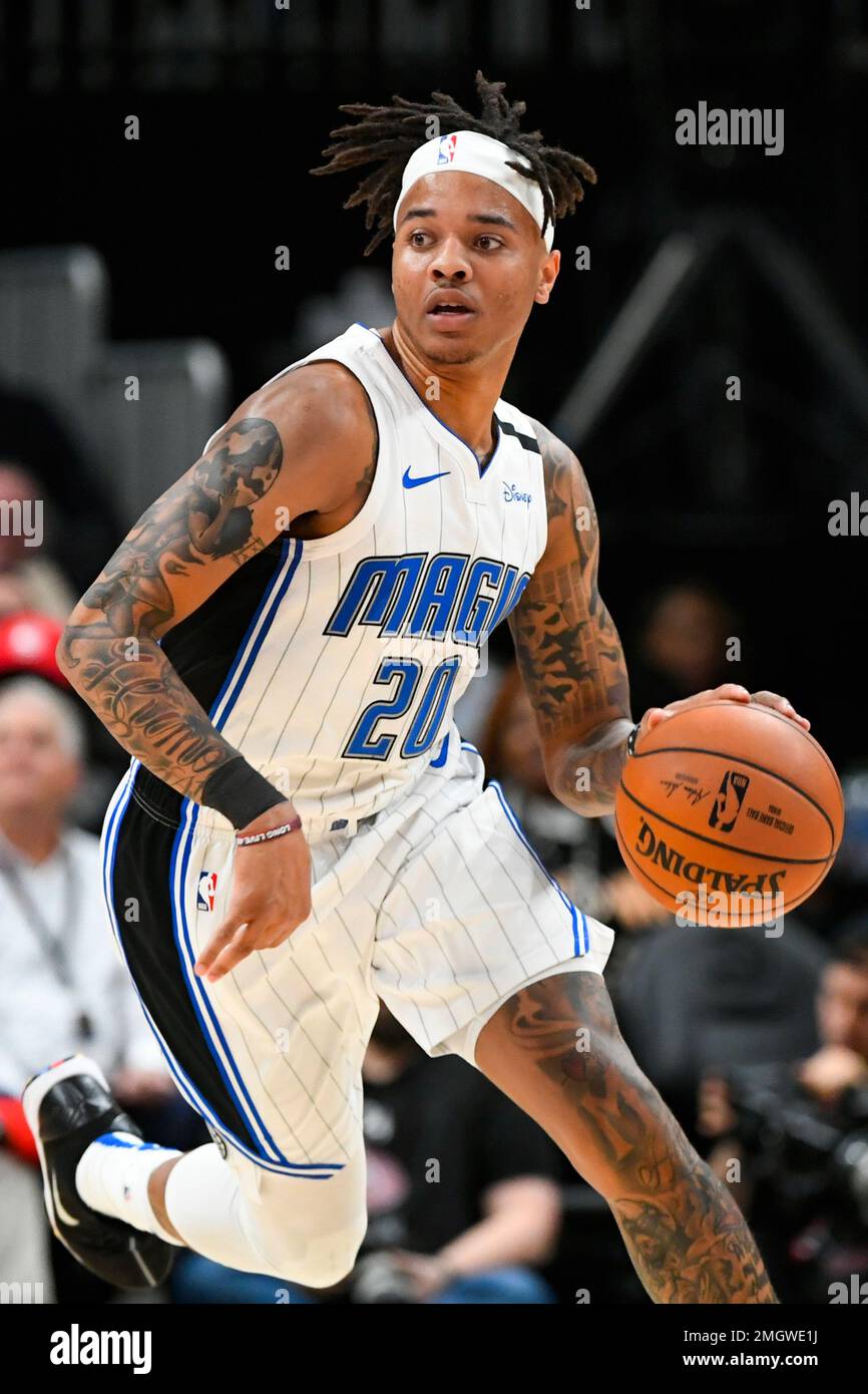 Orlando Magic guard Markelle Fultz (20) dribbles during an NBA ...