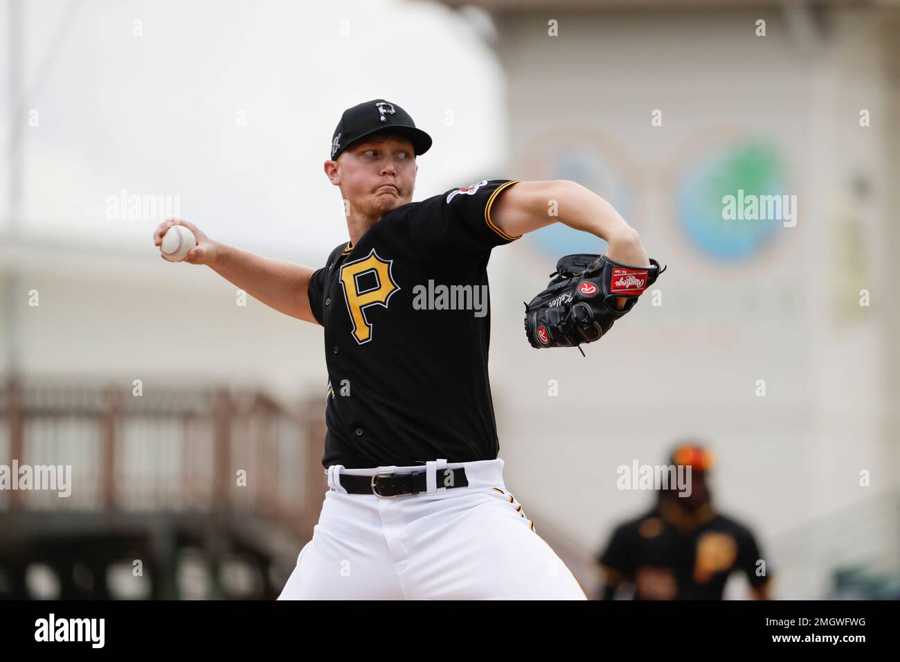 Pittsburgh Pirates starting pitcher Mitch Keller delivers a pitch ...