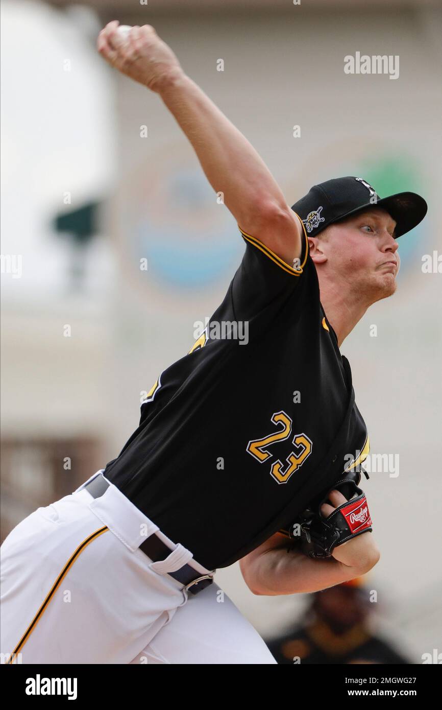 Pittsburgh Pirates starting pitcher Mitch Keller delivers a pitch ...