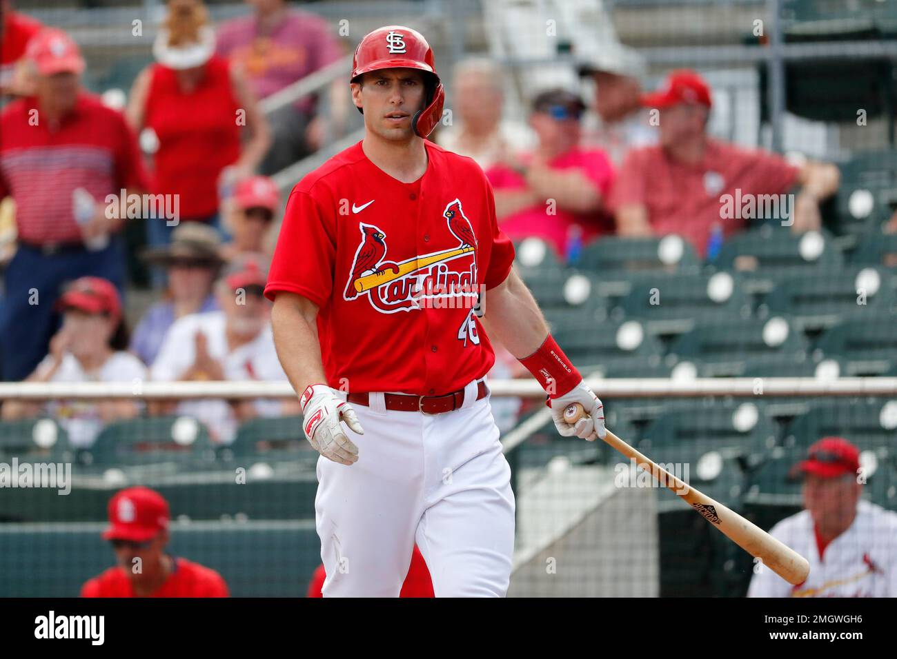 St. Louis Cardinals' Paul Goldschmidt walks up to bat during the first ...