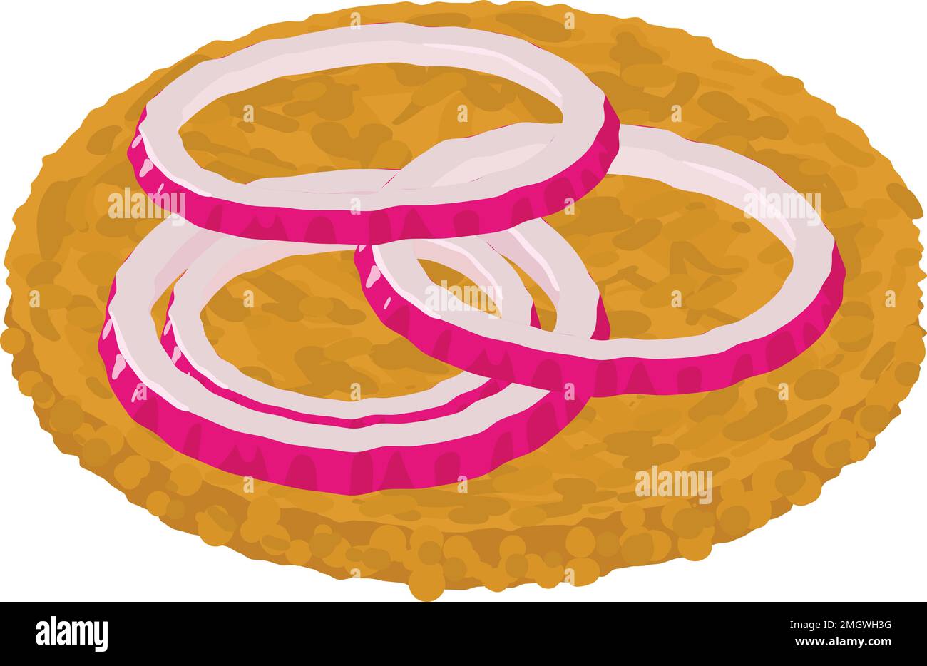 Burger meat icon isometric vector. Raw minced meat in cutlet form and ...