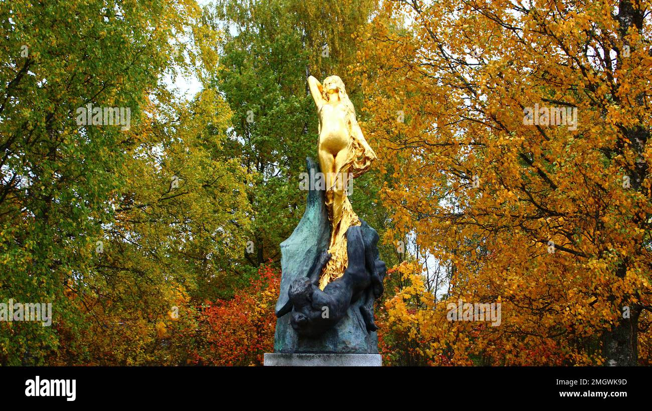 Lykken, Rudolf Tegner 1900, Lappeenranta Stock Photo - Alamy