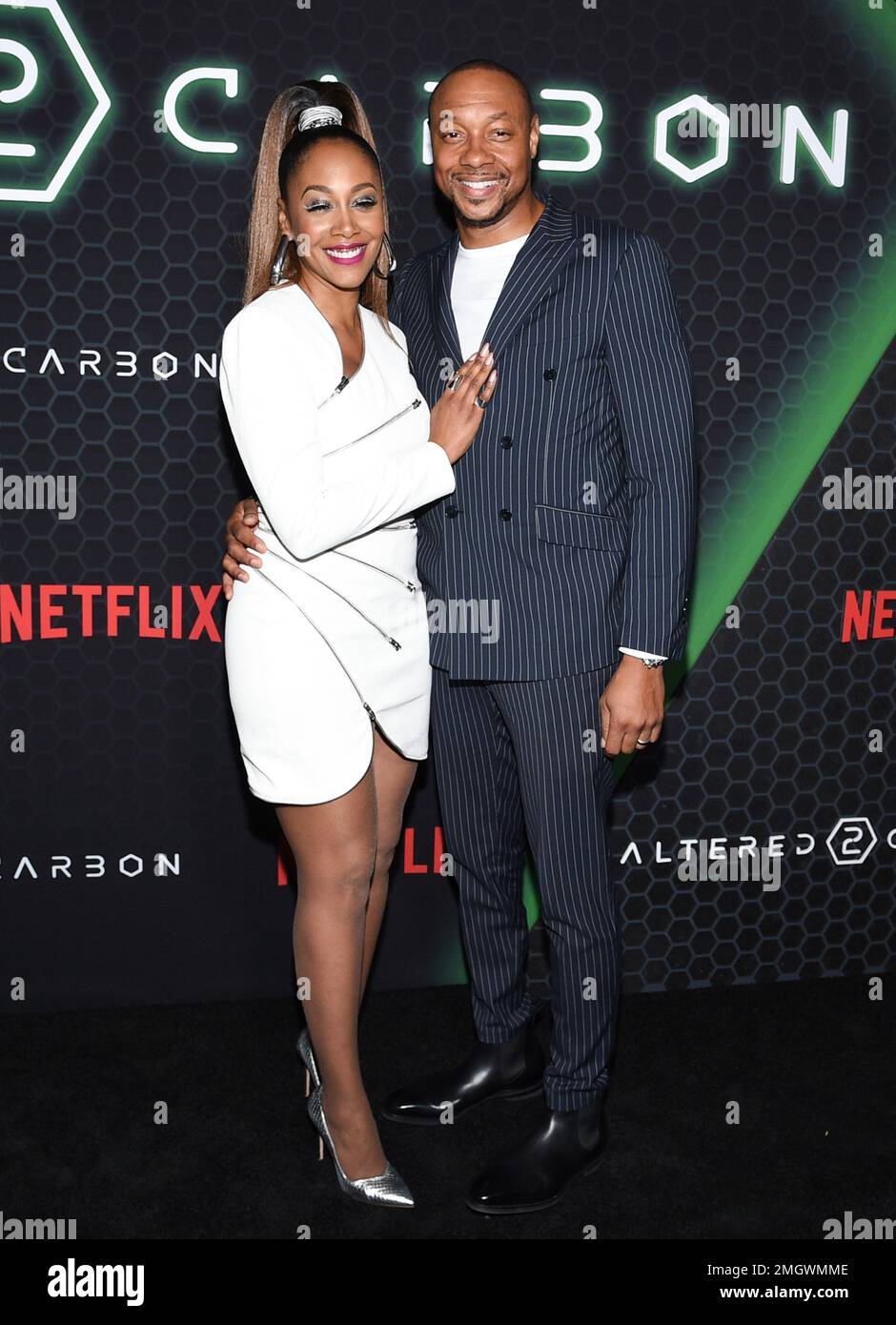 Actors Simone Missick, left, and husband Dorian Missick attend Netflix ...