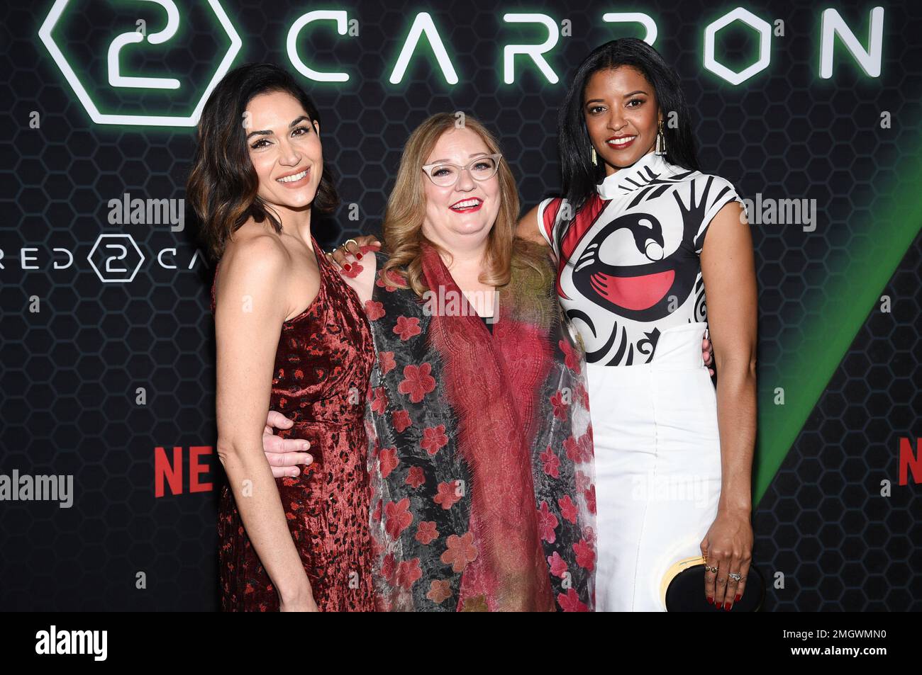 Actress Lela Loren, left, showrunner Alison Schapker and actress Renée ...