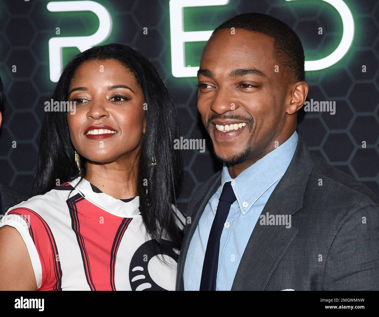 Actors Renée Elise Goldsberry, left, and Anthony Mackie attend Netflix ...