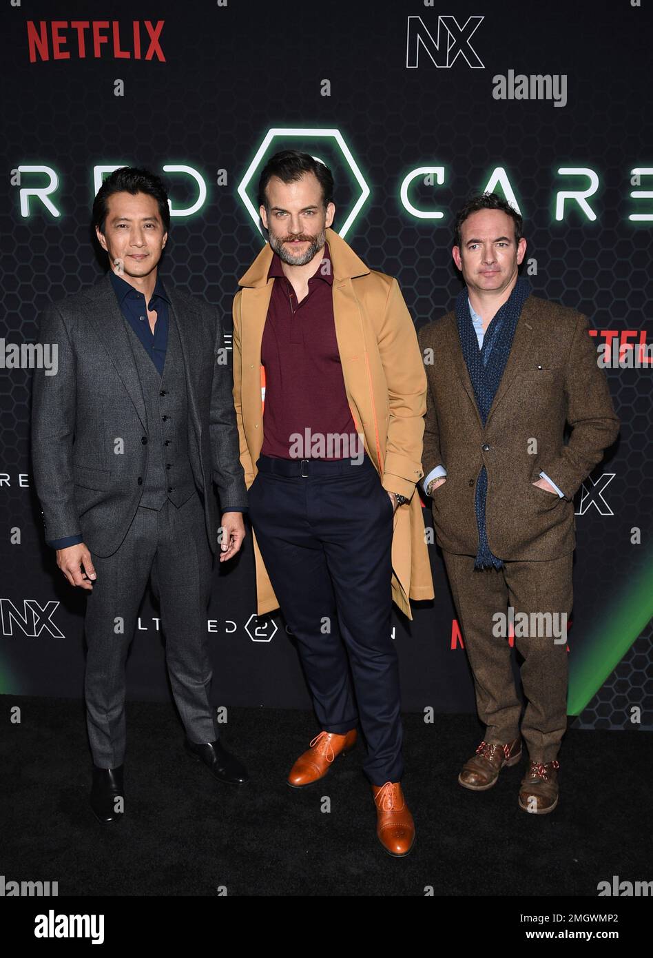 Actors Will Yun Lee, left, Torben Liebrecht and Chris Conner pose ...