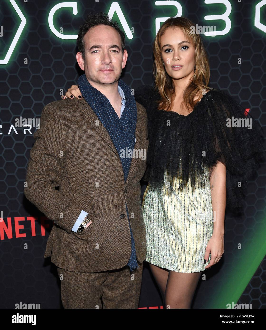 Actors Chris Conner, left, and Dina Shihabi attend Netflix's "Altered ...