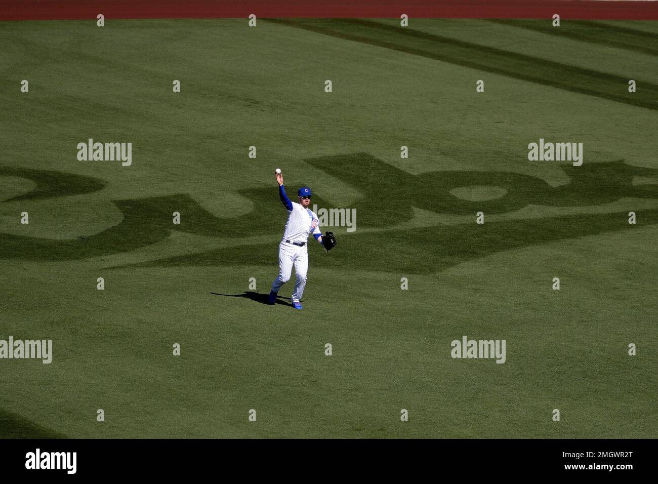 Chicago Cubs' Ian Happ during the third inning of a spring training ...